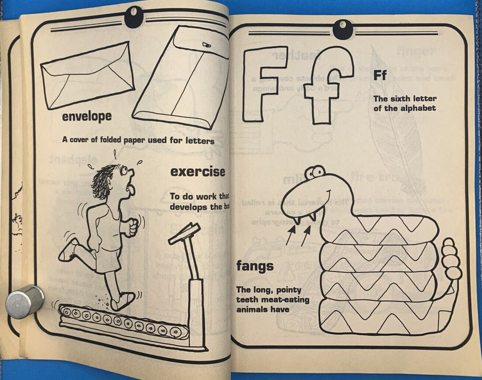 Coloring Book Picture Dictionary Educational Kappa Activity BIG Great ...