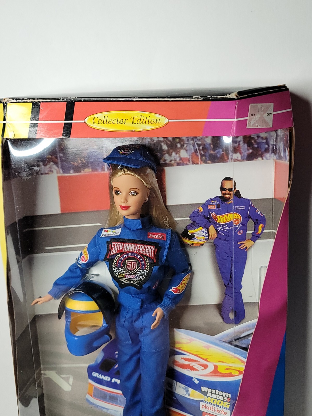 Mattel 50th Anniversary NASCAR Racing Driver Barbie Collectibles Doll ...