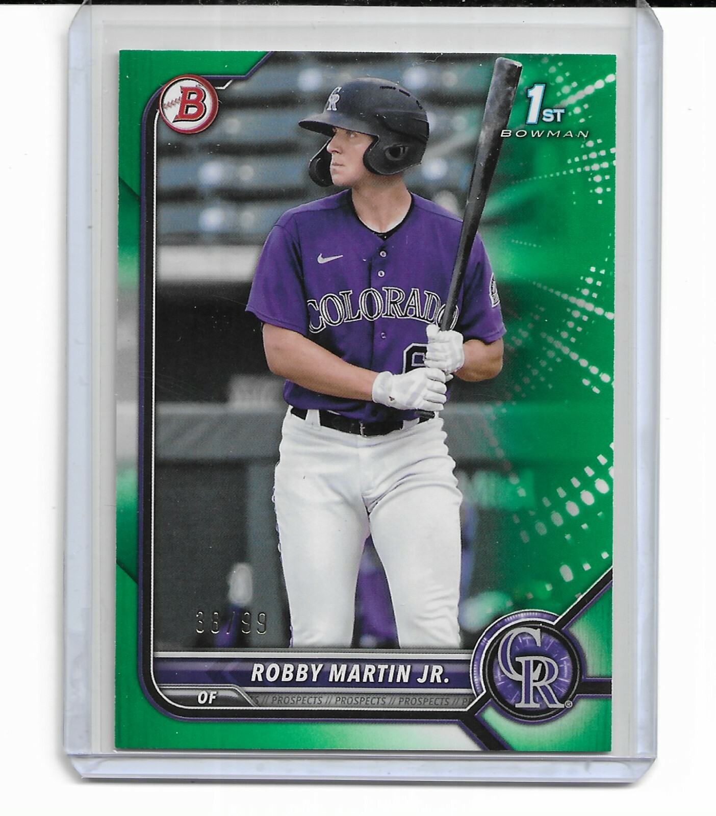 2022 Bowman Robby Martin Jr. Green Parallel #'d 38/99 | eBay