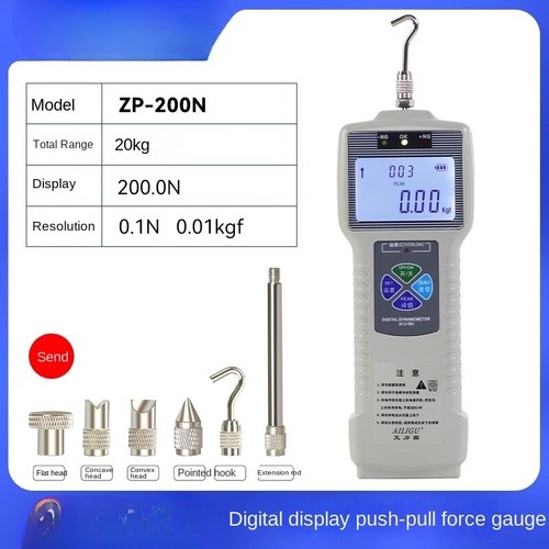 Digital Push-pull Meter Pointer Force Gauge Spring Tensiometer ...
