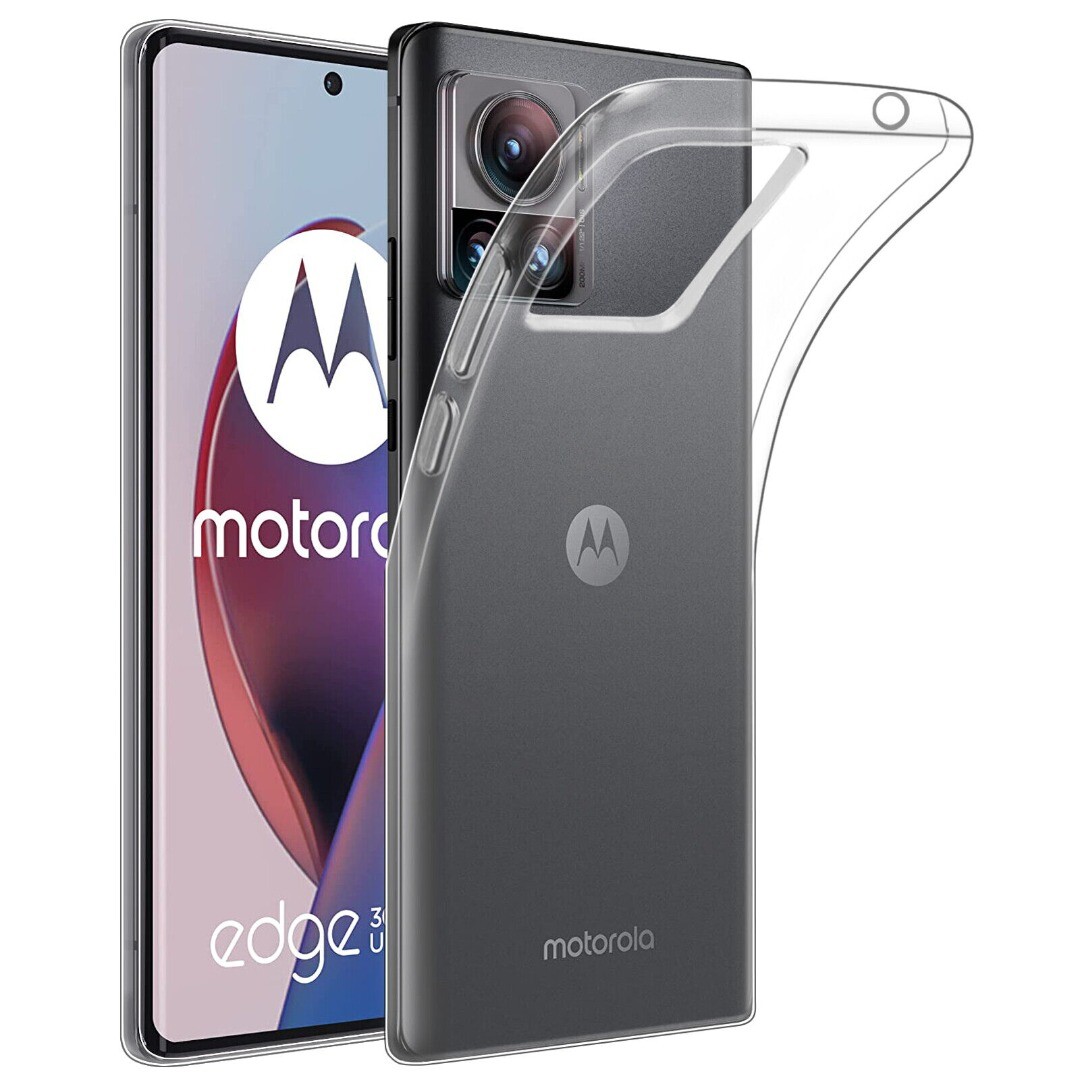 Para Motorola Borde 30 Ultra 5G Funda,Fino Claro Silicona Antichoque ...