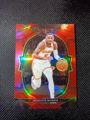 2022-23 Panini Select #2 Dejounte Murray RED PRIZM Concourse Atlanta ...