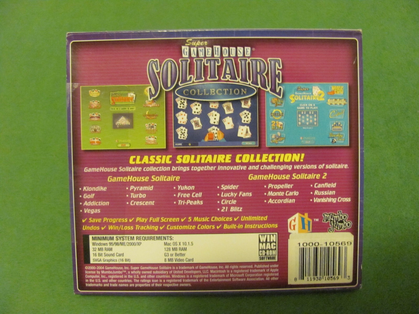 Super Gamehouse Solitaire Collection (PC CD-ROM) Game. | eBay