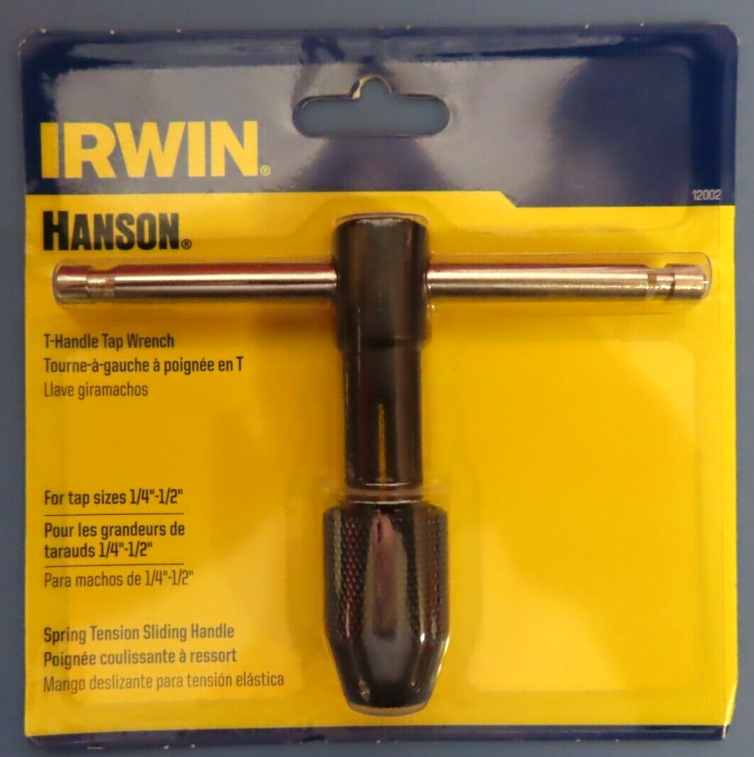 Hanson T handle Tap Wrench 1/4"-1/2" Industrial #12002 NEW | eBay