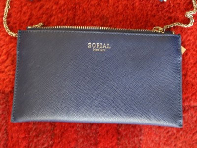 NEW Sorial POPSUGAR sapphire blue mini crossbody bag handbag purse | eBay