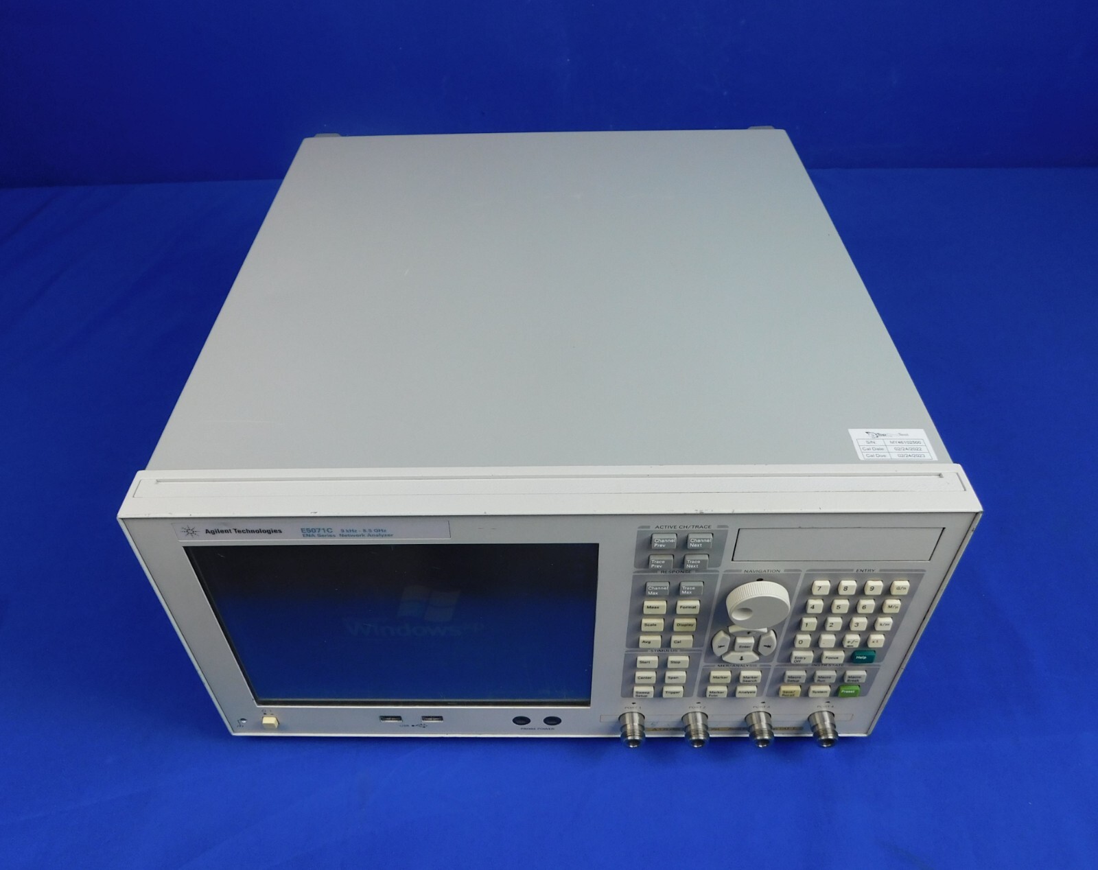 Agilent Keysight E5071C RF Network Analyzer 9kHz- 8.5GHz w/OPTs 4-PORTS ...
