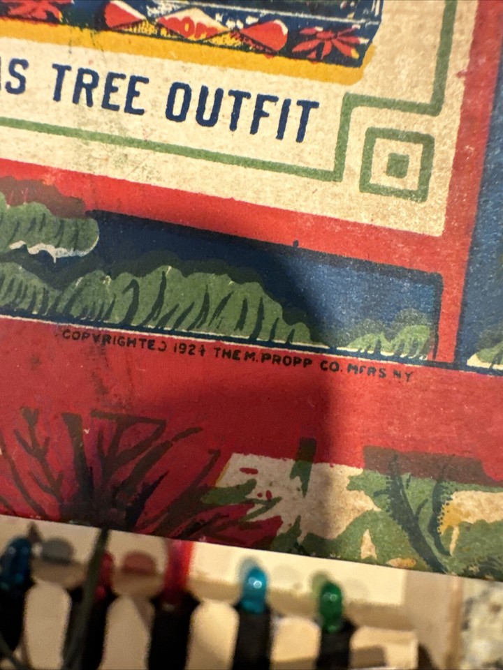 Vintage 1924 Propps 1950s Pennant And Holly-lite Christmas Lights & 54 ...