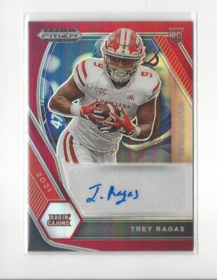 2021 Prizm Draft Red #158 Trey Ragas Rookie AUTOGRAPH Raiders /199 | eBay