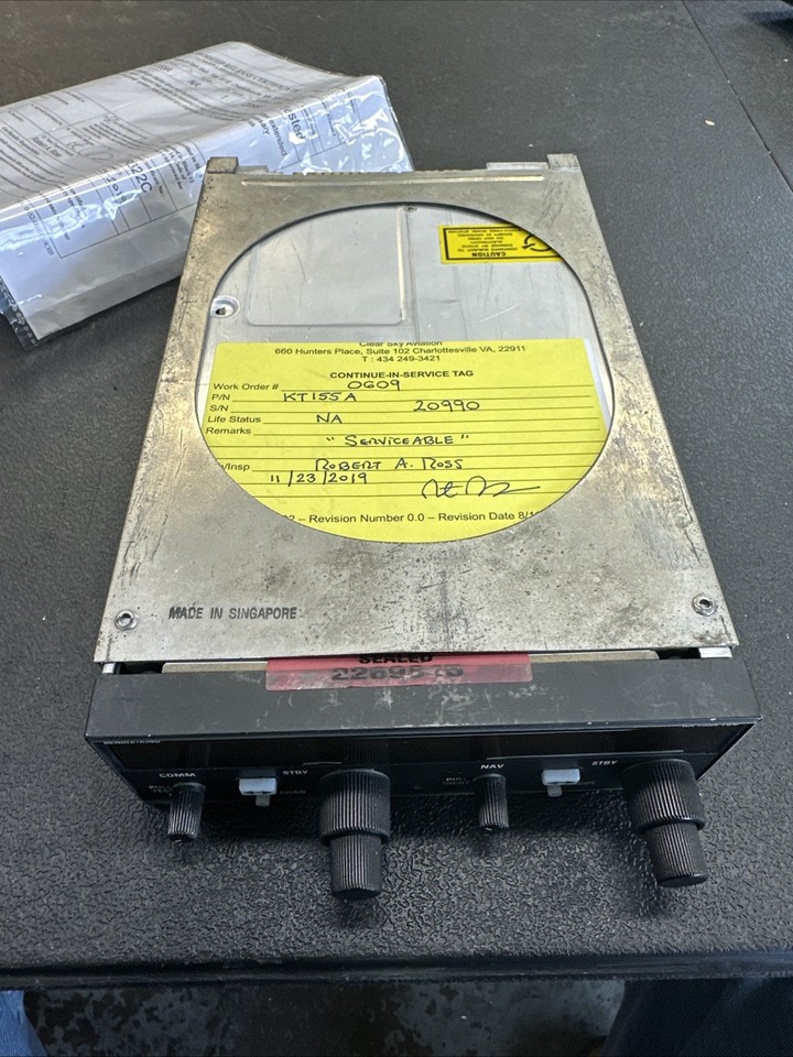 Bendix King KX 155A Comm/Nav W/Glideslope | eBay
