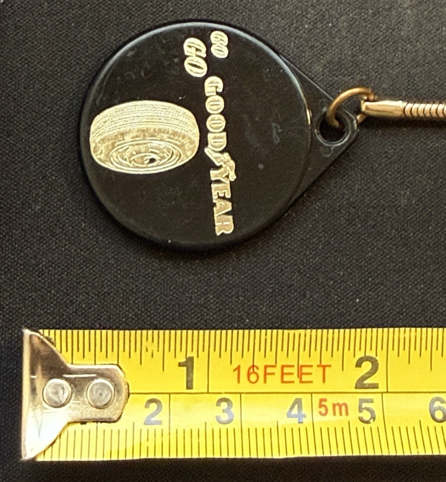 Vintage Go Go Goodyear Tires FOB Keychain Advertising RARE Automobilia ...