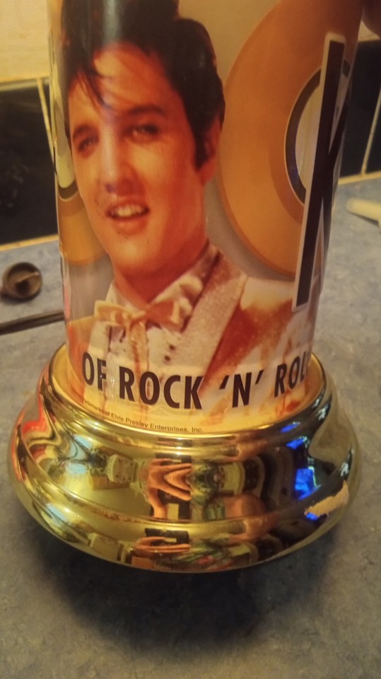 Vintage Elvis Presley King Of Rock N Roll Table Lamp | eBay