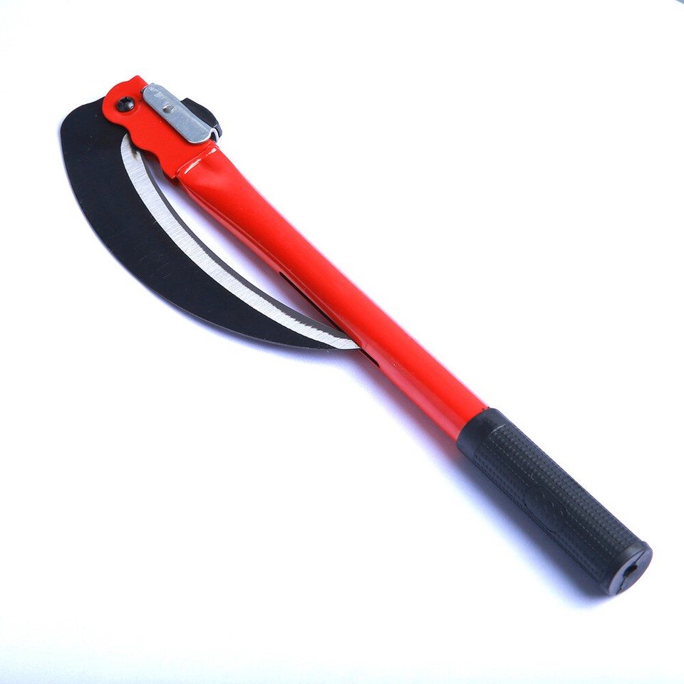 16" Foldable Scythe Sickle Steel Mowing Knife Grass Weed Cutter Yard ...