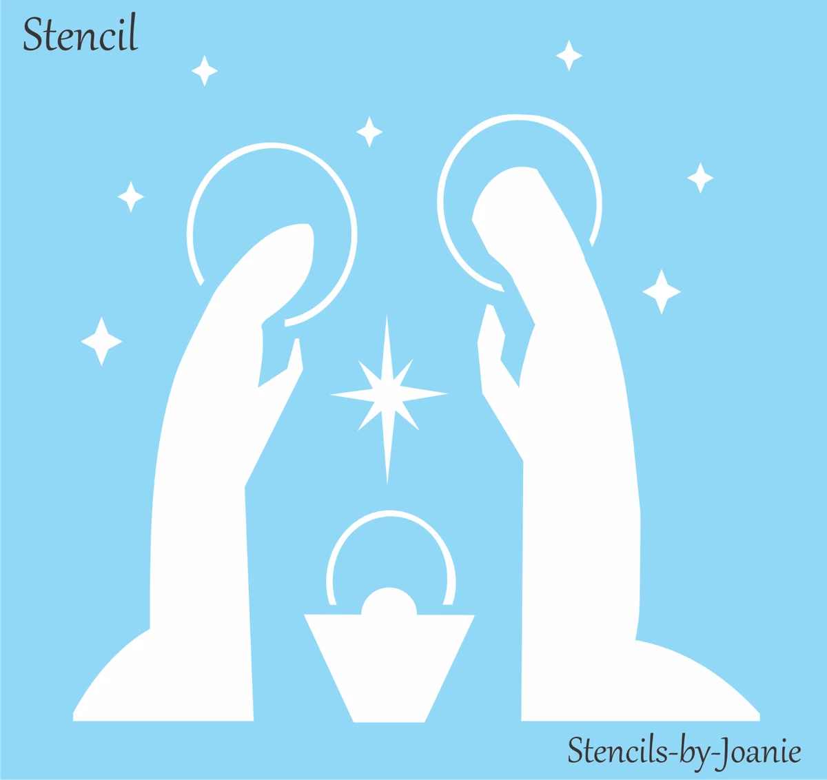 Baby Jesus Stencil