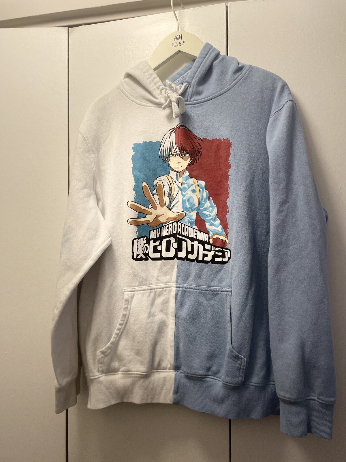 My Hero Academia Shoto Todoroki Split Color Sweatshir… - Gem