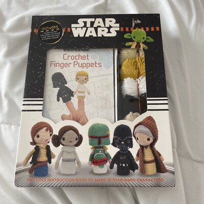 Star Wars Crochet Finger Puppets Complete Kit Darth Vader Luke ...