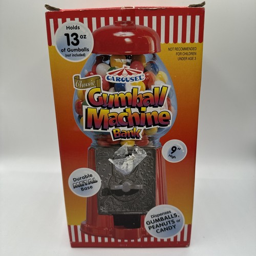 Vintage Carousel Classic Gumball Machine Bank 9" Holds 13 Oz | eBay