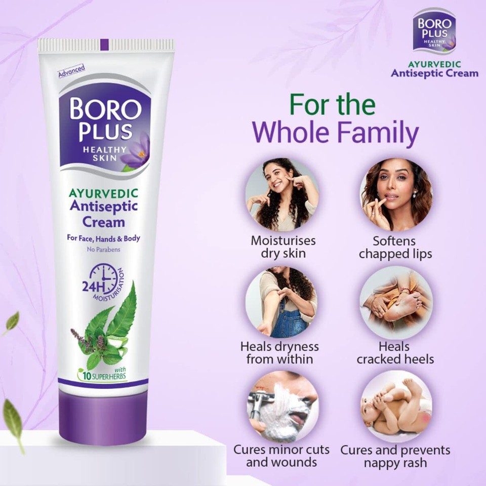 Emami Boroplus Antiseptic Skin Cream for Face, Lips, Body Care 40 ML ...