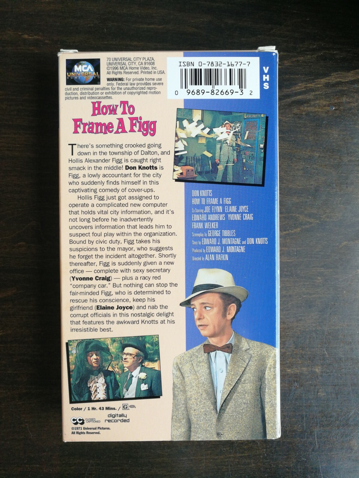 DON KNOTTS HOW TO FRAME A FIGG (VHS) JOE FLYNN, ELAINE JOYCE | eBay