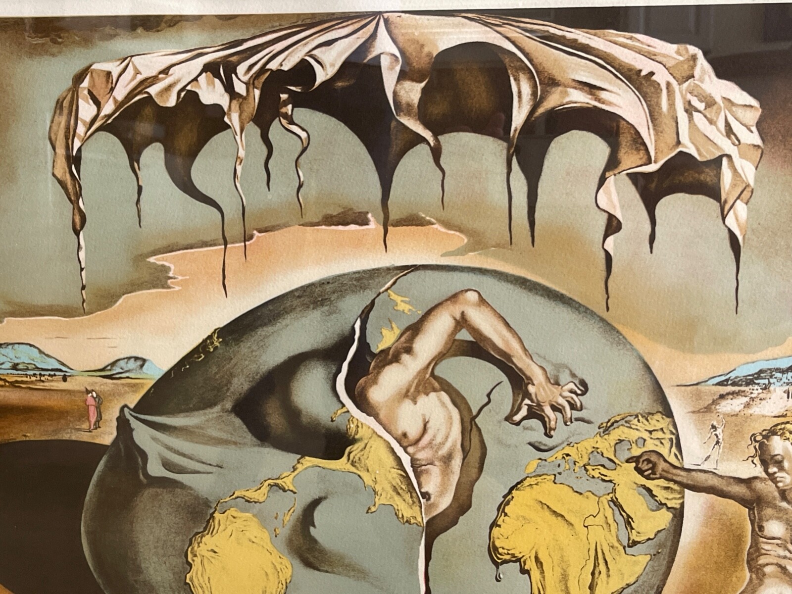 Salvador Dali Geopoliticus Child Watching the Birth of New Man Signed ...