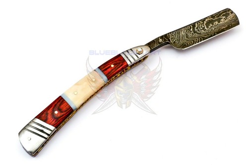 9.0" Handmade Damascus Folding Pocket Custom hand made Blade Straight ...