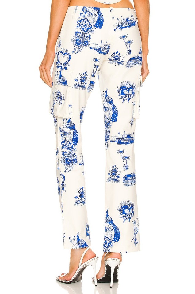 Miaou Raven Cargo Pants Cry Baby White Blue S NWT $255 | eBay