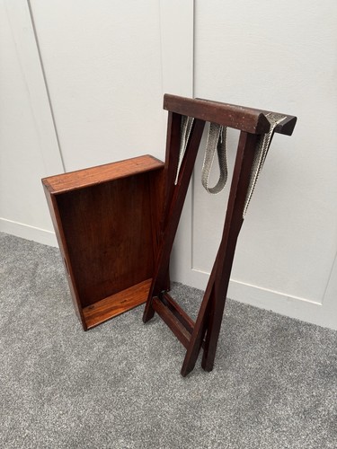 Antique Victorian Mahogany Butlers Tray Breakfast Serving Tray Folding ...