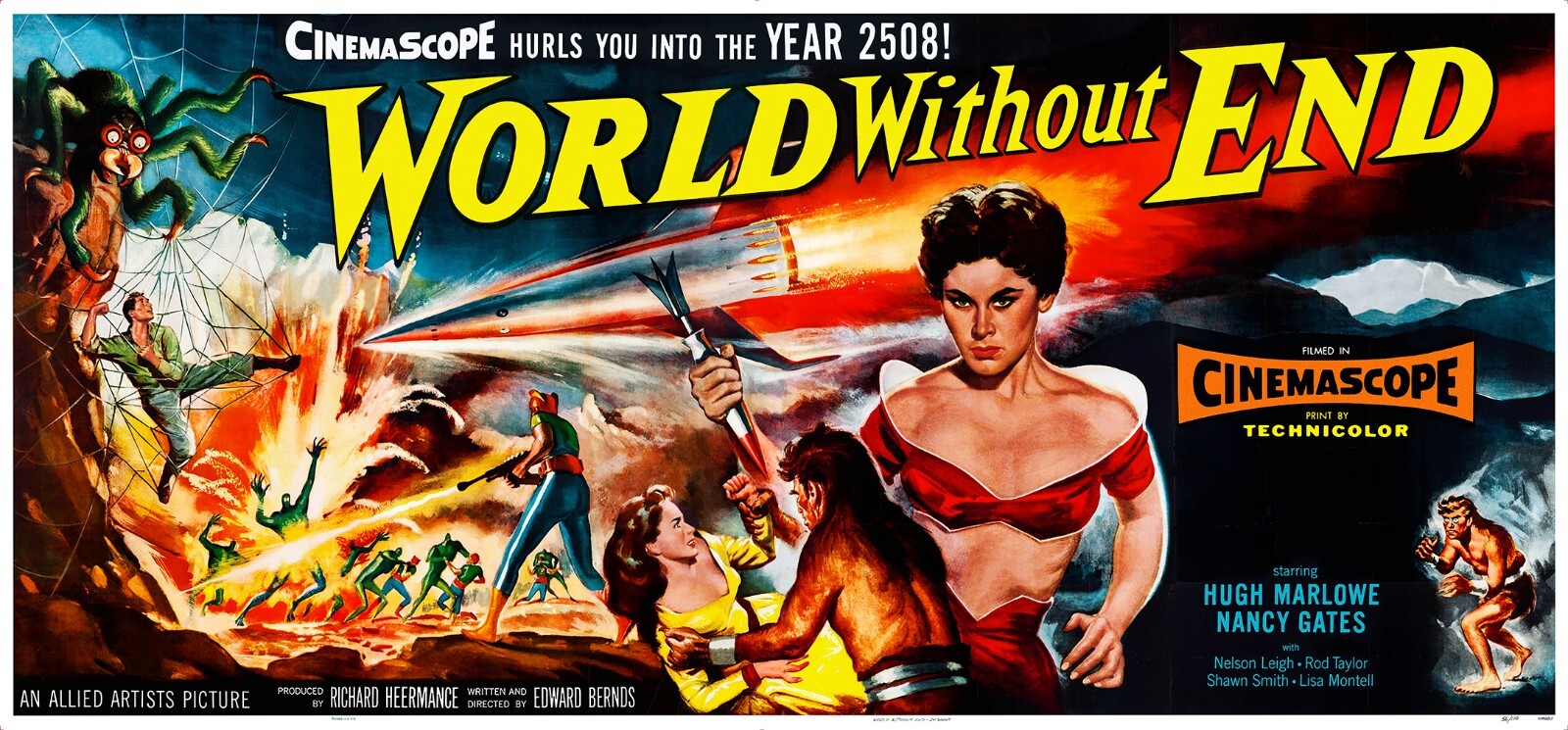 WORLD WITHOUT END (1956) - 24 sheet billboard fully restored movie poster! | eBay