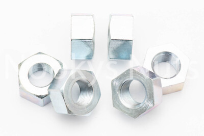 7/16 BSF Full Nuts (Pack of 6) (18 tpi) BZP Bar-turned Single chamfer ...