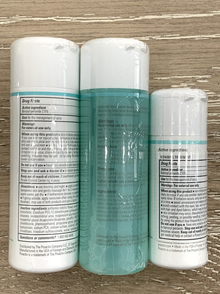 Proactiv 60 Day 3 Piece Kit 3-Step System 01/2027 Expiry Free Shipping ...
