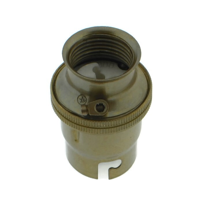 20mm Conduit Pipe Metal Lamp Light Bulb Holder Industrial B22 Old ...