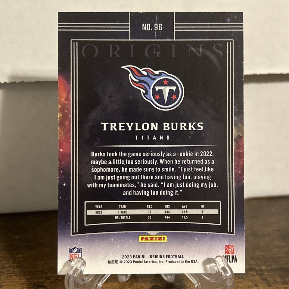 2023 Panini Origins Treylon Burks NO.96 Holo Foil Tennessee Titans | eBay