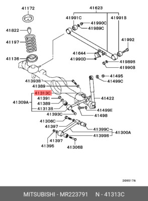 Genuine OE Bushing Suspension Arm MR223791 for Mitsubishi MR22-3791 ...