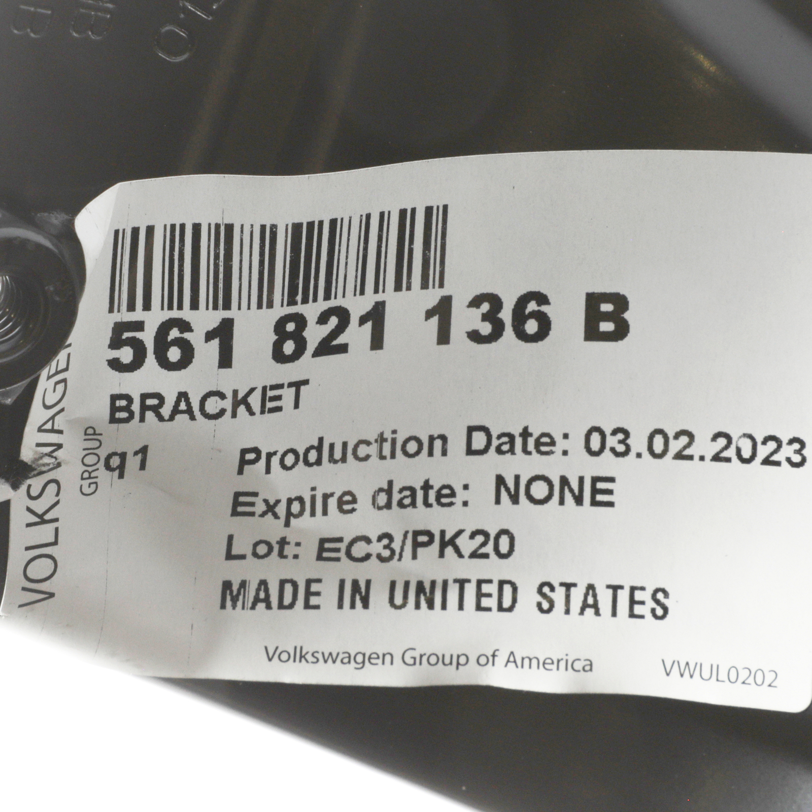 VW Volkswagen OEM 2016 PASSAT Fender-front Bracket Right 561821136B for ...