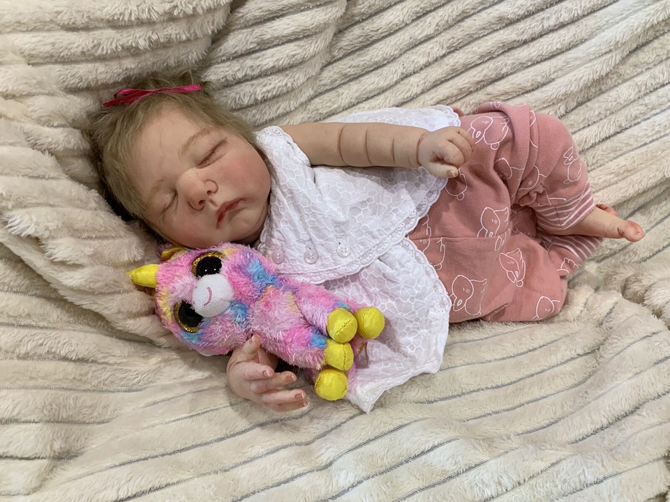 Sweet Reborn Baby GIRL Doll MOLLY Was Willa Cassie Brace COA 872/1800 ...