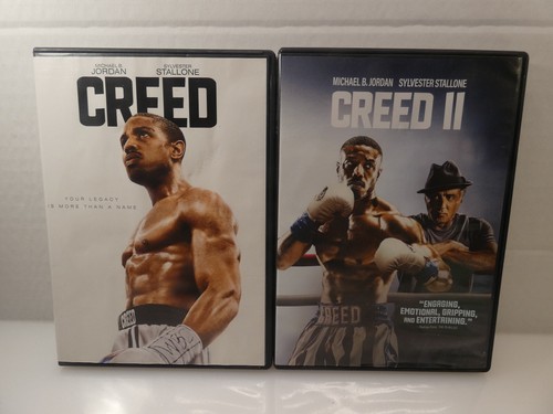 Creed 1 & Creed 2 DVD Lot Rocky Michael B Jordan & Sylvester Stallone ...