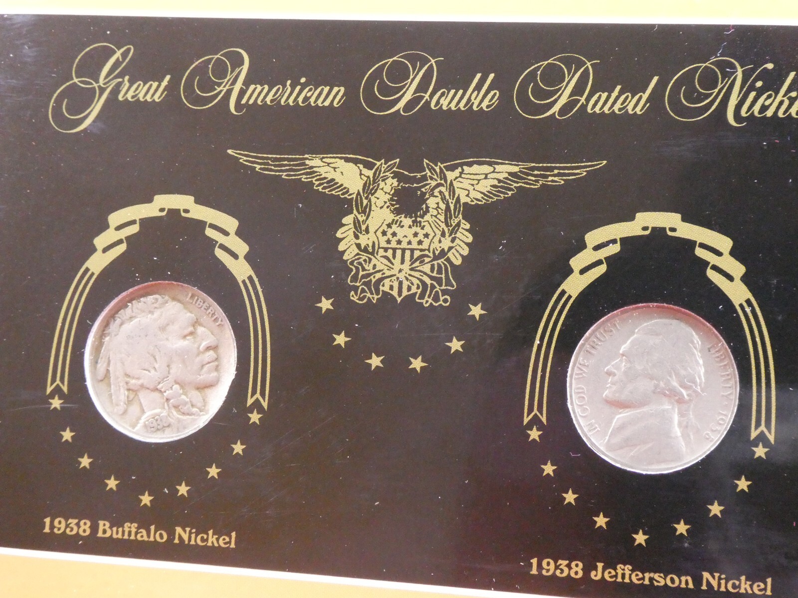 Great American Double Dated Nickels Set: 1938 Buffalo Nickel ...
