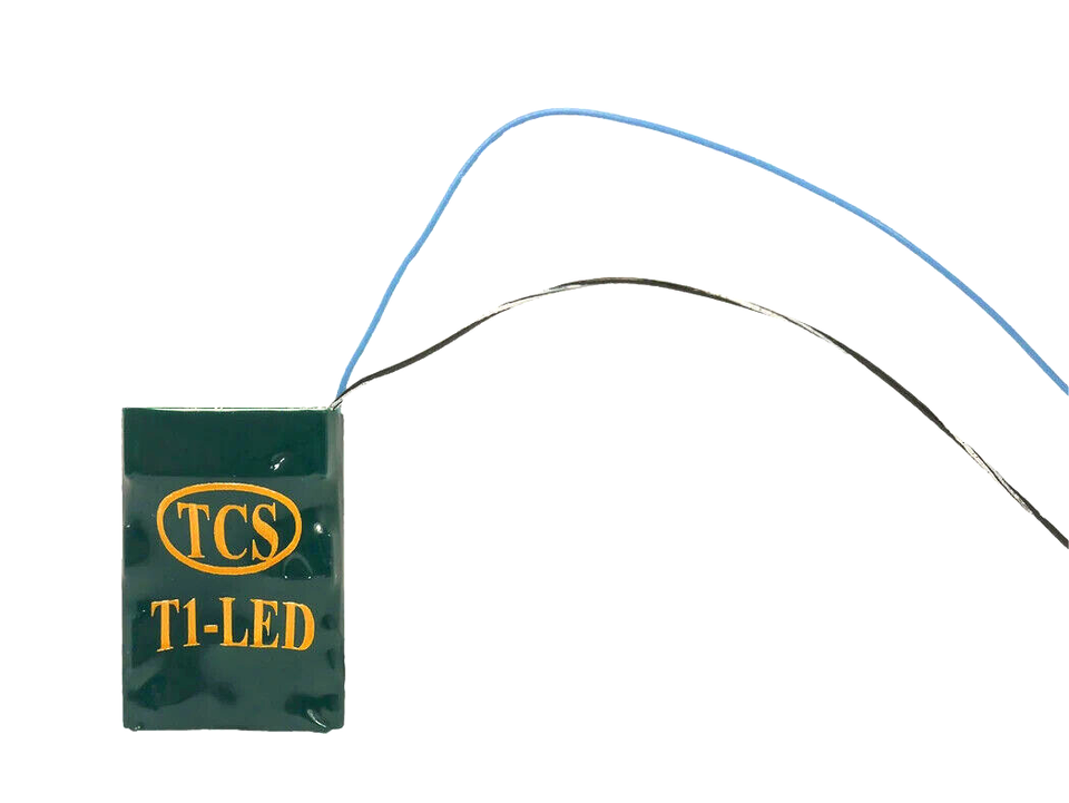 TCS T1-LED ~ 9 Pin & Harness ~ New 2026 ~ DCC Motor Decoder ~ LED Ready ...