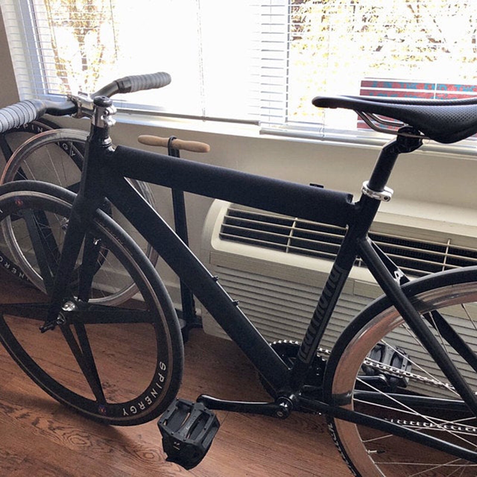 20" STW Black Nylon Track Bike Fixie Single Speed MTB BMX Top Tube Pad ...