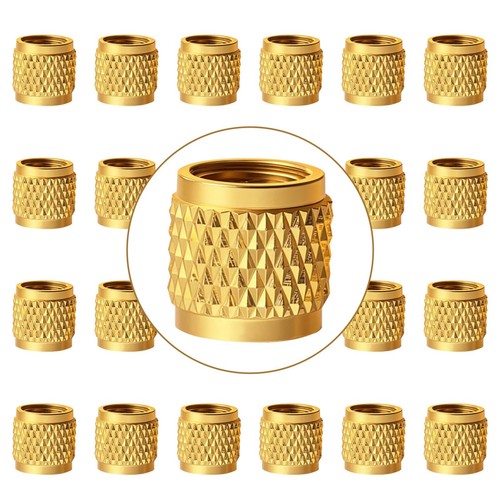 24 Pcs 1/4" Flare Caps Solid Brass Valve Caps for Plumbing and HVAC ...