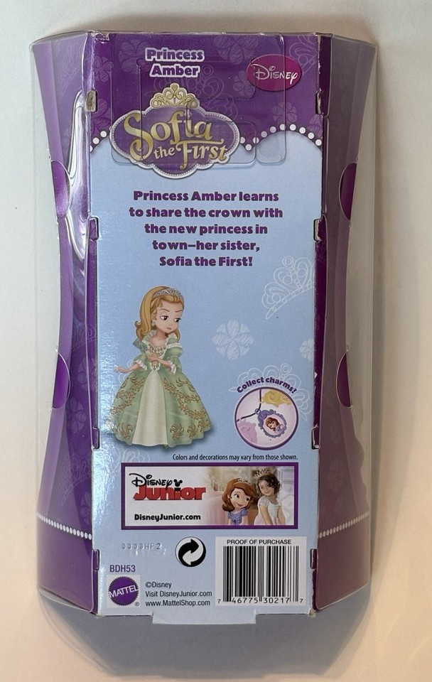 NIB Disney Sofia The First Princess Amber Doll #47 2013 Mattel RARE ...