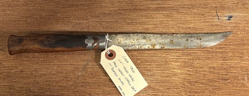 Indian Trade Knife Ca. 1860 ~ Beautiful Pewter Inlay in Grip | eBay