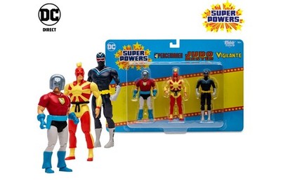 DC SUPER POWERS PEACEMAKER JUDOMASTER VIGILANTE 3pk Mcfarlane Factory ...