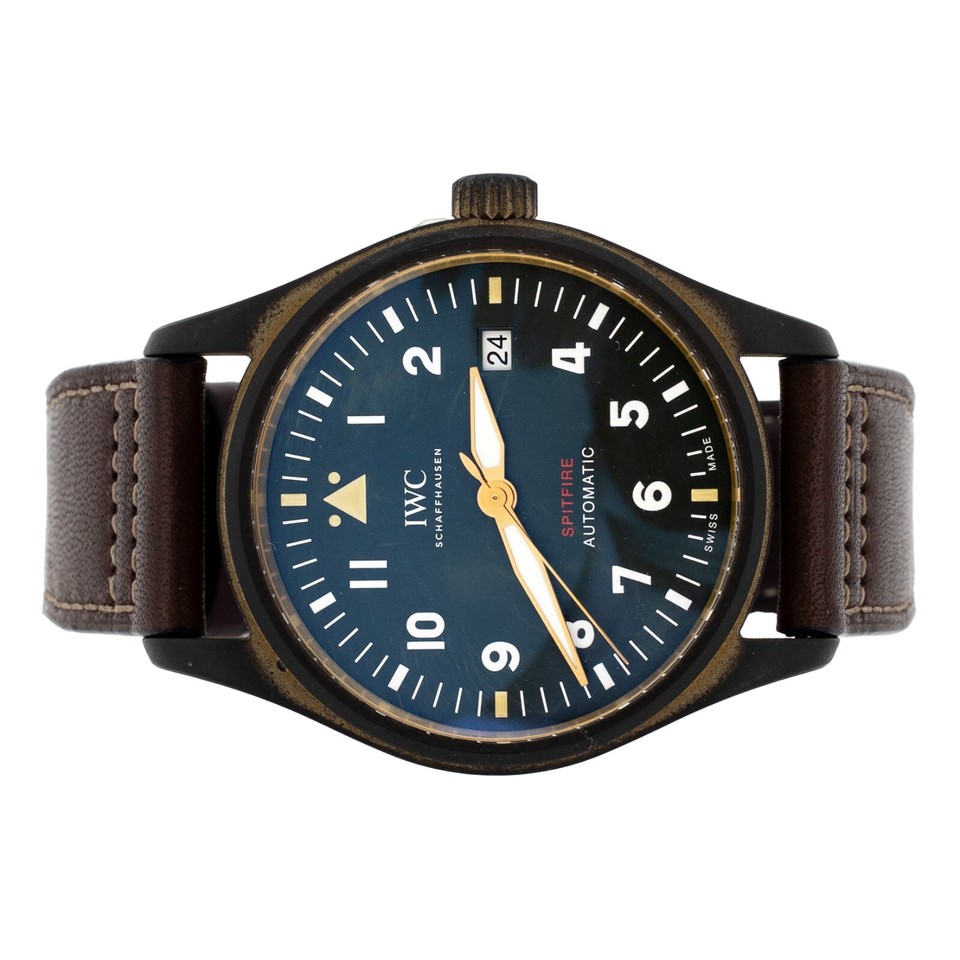 IWC Pilot's Watch Automatic Spitfire 39mm Bronze Green Dial IW326802 Full Set | eBay
