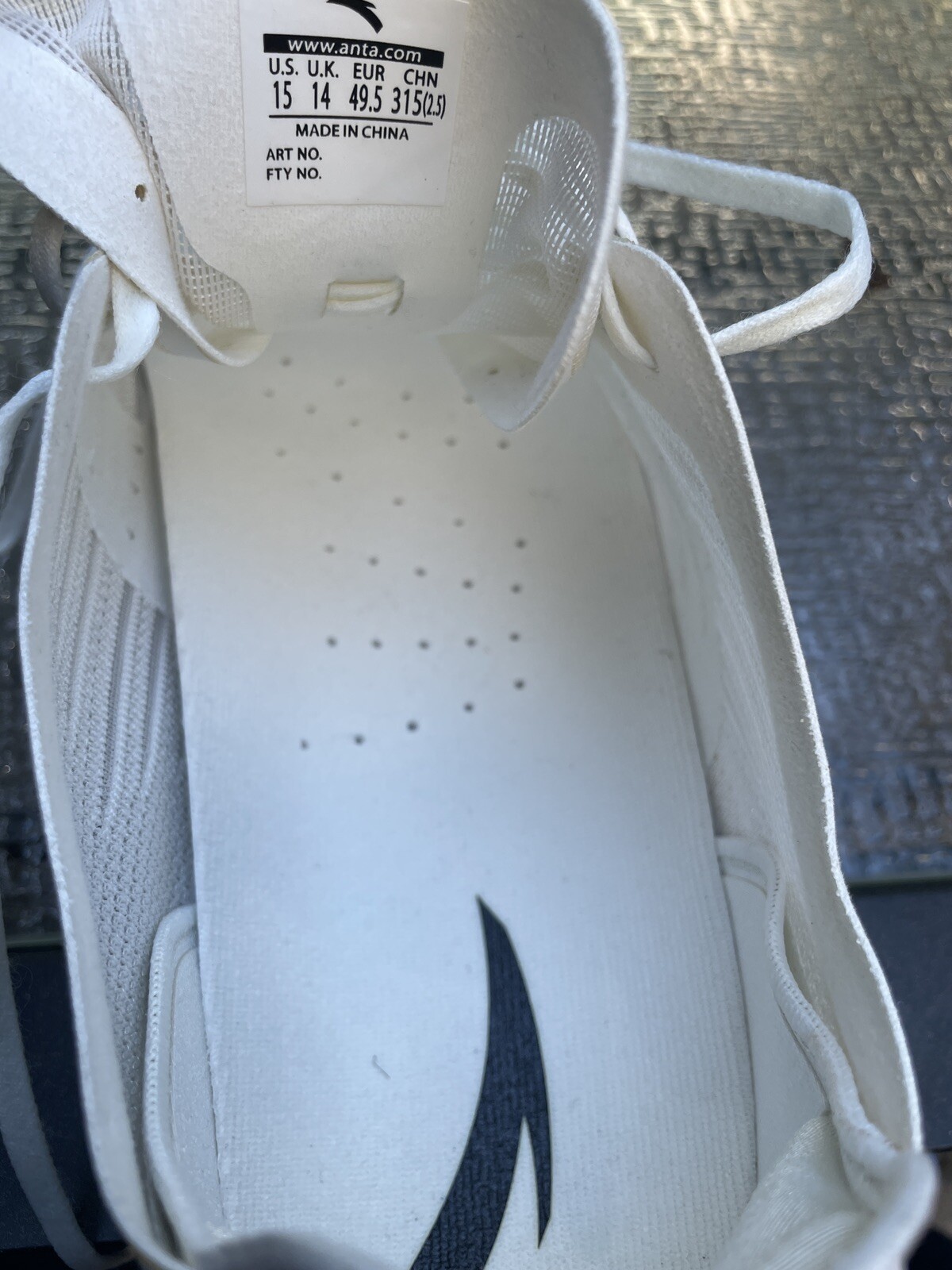 ANTA Klay Thompson Men’s 15 HYDROGEN FLASH LITE White Basketball ...