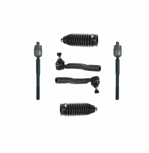 6 Pc Inner Outer Tie Rods Bellow Boots Kit for Toyota Camry Solara ...