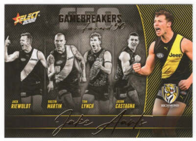 2022 AFL Select Footy Stars Jake Aarts Gamebreakers Forward 50 #GB66 ...