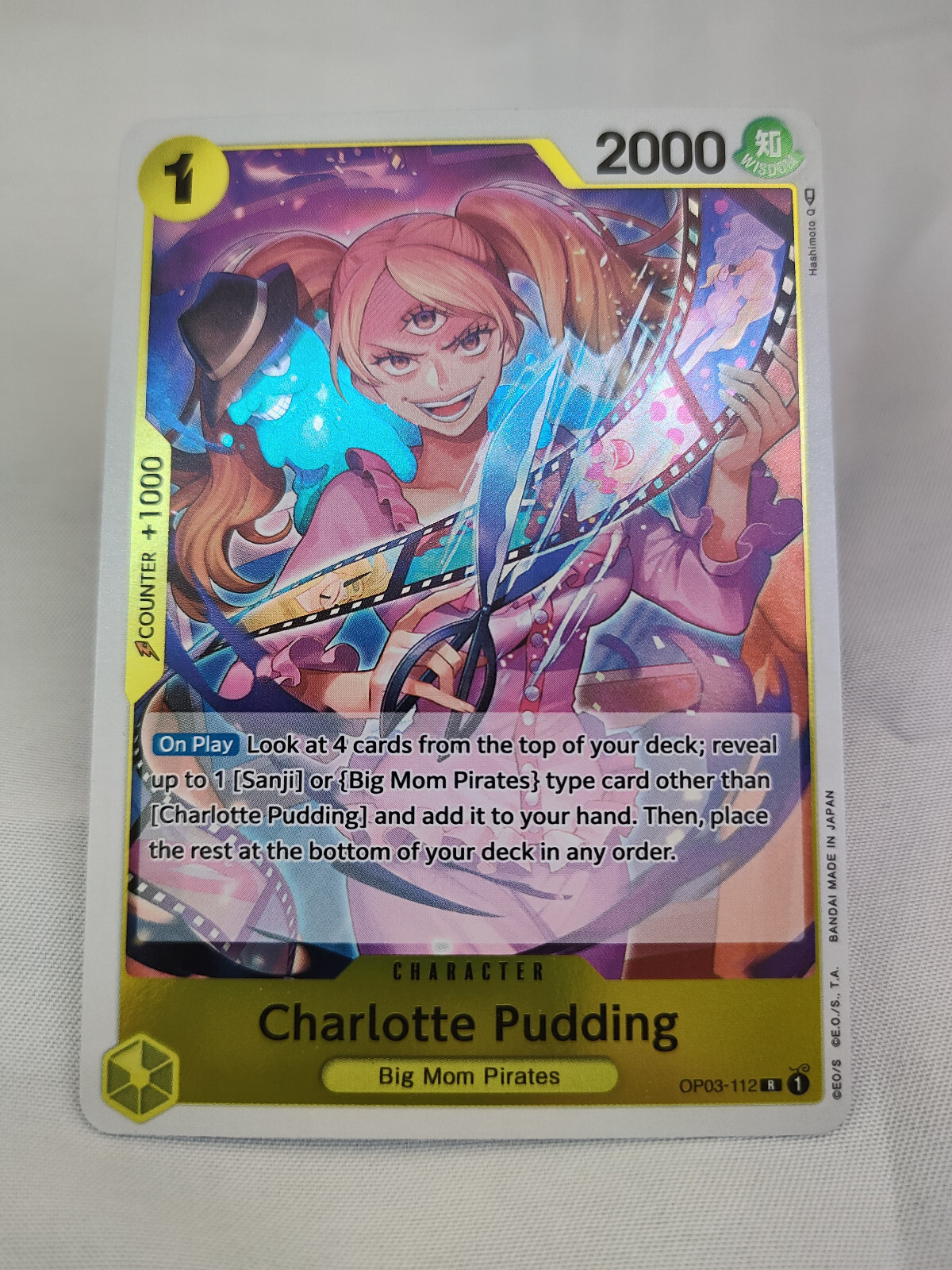 Charlotte Pudding OP03-112 One Piece TCG Pillars Of Strength Rare Neu ...