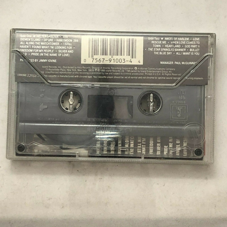 U2 – Rattle And Hum Cassette - Island Records – 7-91003-4 75679100344 ...