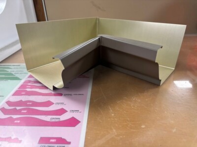 Quality Aluminum 5" 90 Degree Inside Corner Gutter Mitre Terratone | eBay