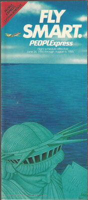 Peoplexpress system timetable 6/26/85 [2103] Buy 4+ save 25% | eBay